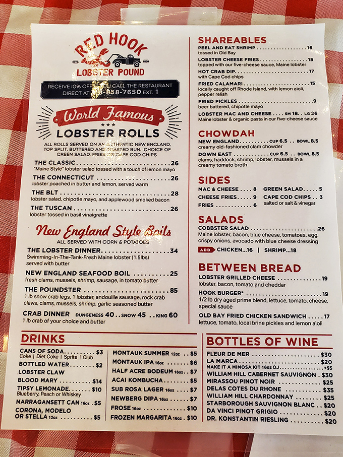 Decisions, decisions! This menu is a treasure map of oceanic delights. X marks the spot for deliciousness.