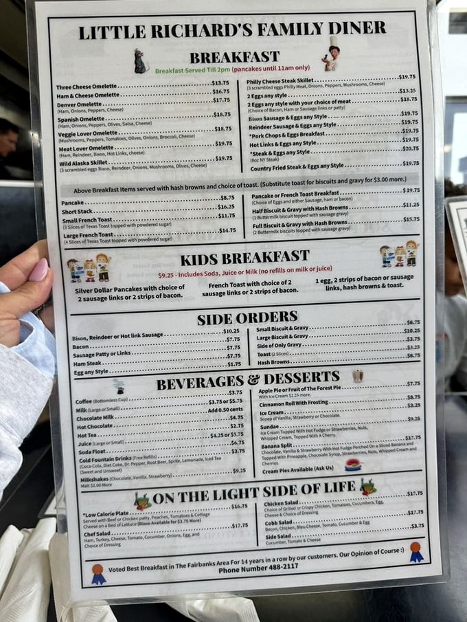 Behold, the sacred text of breakfast! This menu is like a roadmap to happiness, with every path leading to deliciousness.