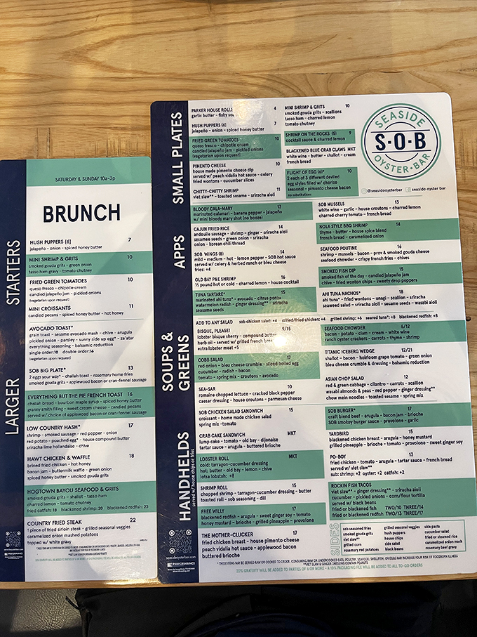 Menu, menu on the wall, who's the fairest seafood of them all? Spoiler alert: It's everything!