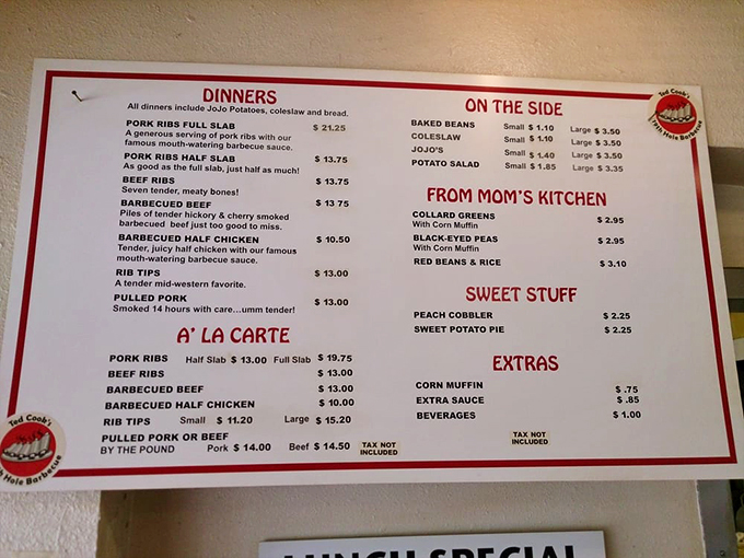 Decisions, decisions! This menu is like a roadmap to deliciousness. Pro tip: Bring a friend and share everything. You're welcome.