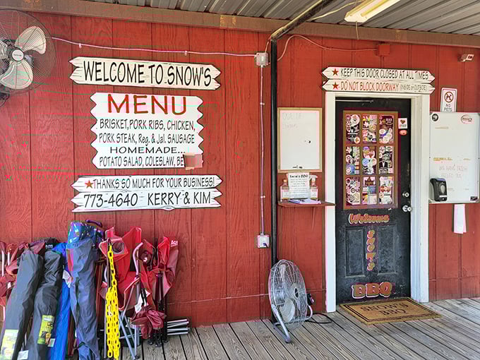 A menu that reads like poetry to a Texan's soul. Simple, straightforward, and guaranteed to make your mouth water faster than a desert mirage.