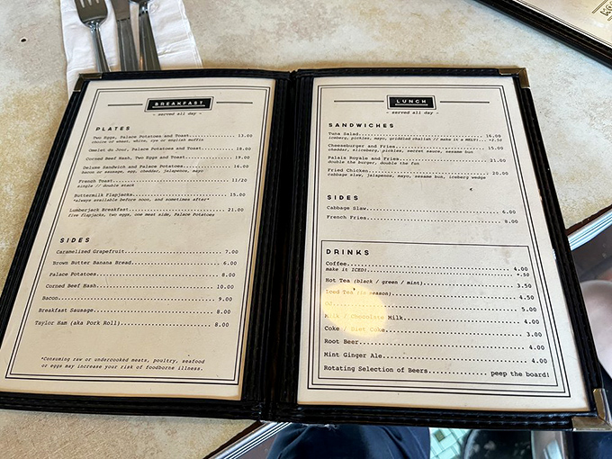 Decisions, decisions! This menu is like a greatest hits album of diner classics, with a few chart-topping surprises thrown in.