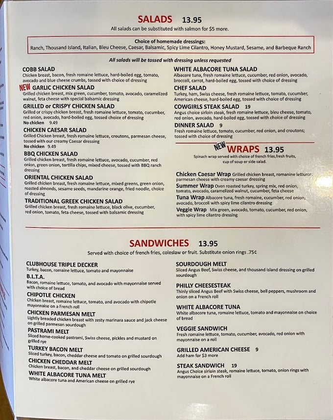 Decisions, decisions! This menu is like a greatest hits album of diner classics &ndash; each dish vying to be your new favorite earworm.