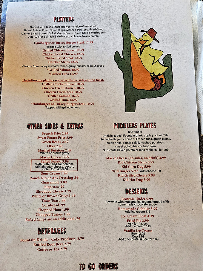 Behold, the menu of dreams! From burgers to brownies, it's a roadmap to comfort food nirvana. Decisions, decisions...