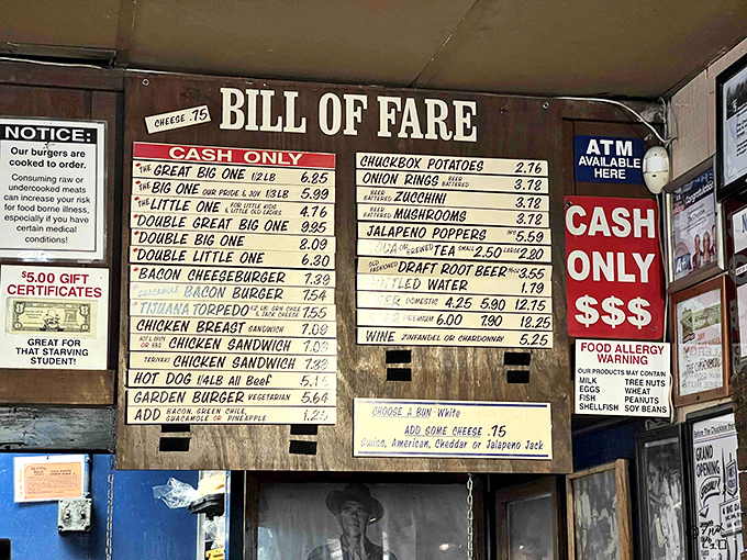Decisions, decisions! This menu board is like a choose-your-own-adventure book, but every ending is delicious.