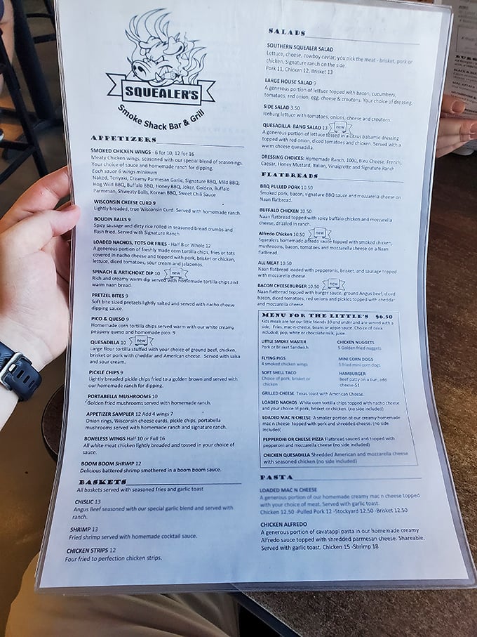 Menu, oh menu, how do I choose thee? Let me count the ways... From apps to desserts, it's a carnivore's dream come true.