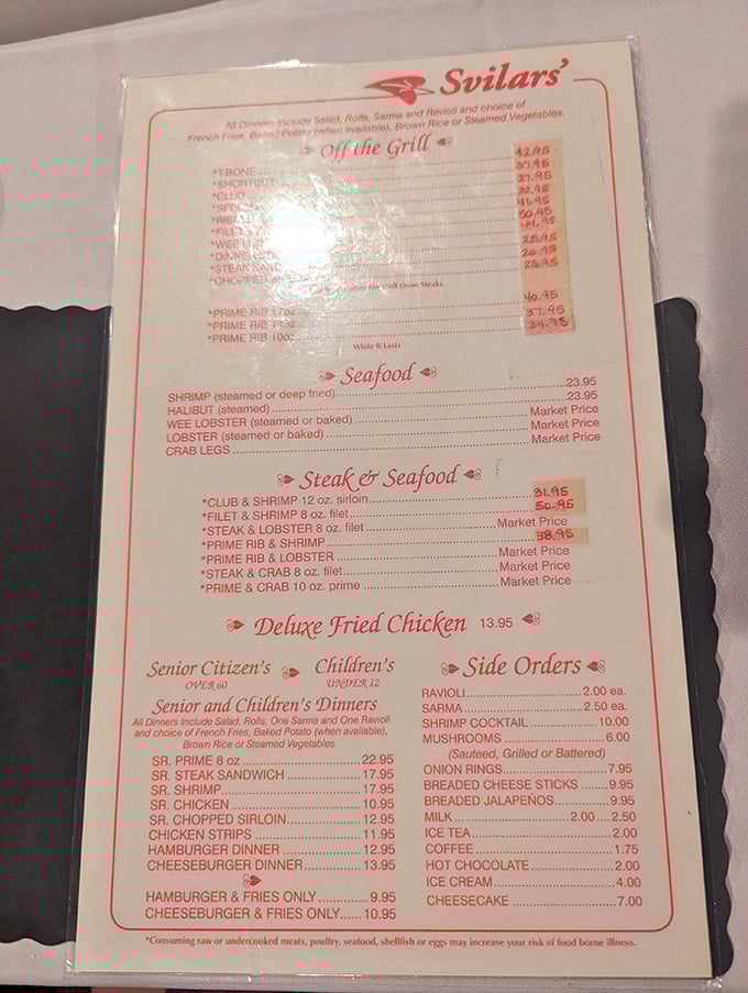 A menu that reads like a love letter to carnivores. Svilar's offerings are straightforward and mouthwatering - no fancy frills, just pure meaty magic.