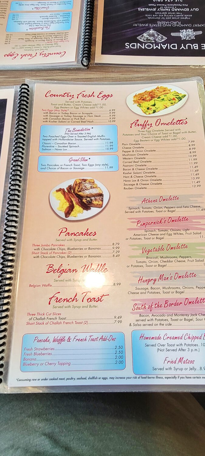 Behold, the sacred text of Pumpernick's! This menu is like a roadmap to flavor town, with enough options to make even the most decisive eater second-guess their order.