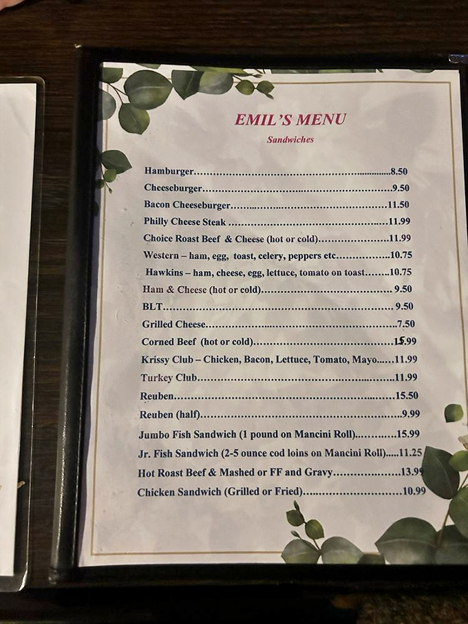 A menu that cuts straight to the chase&mdash;no flowery descriptions, just honest food that's kept locals coming back for generations.