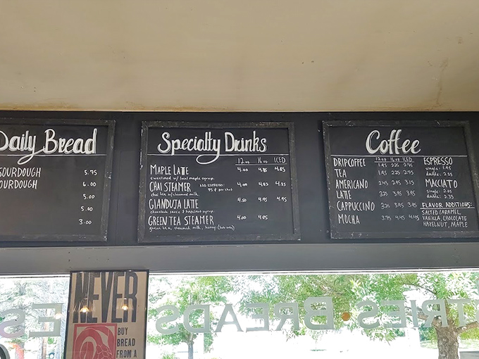 Decisions, decisions! This menu board is like a greatest hits album of baked goods. Pro tip: Close your eyes and point &ndash; you can't go wrong.