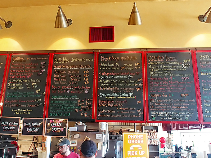 Decisions, decisions! The chalkboard menu is a tantalizing roadmap to flavor town. Pro tip: Bring your reading glasses and an empty stomach.