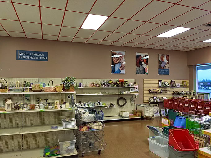 Miscellaneous household items or portal to another dimension? You decide! This aisle is where Marie Kondo's principles come to die, but joy sparks everywhere.