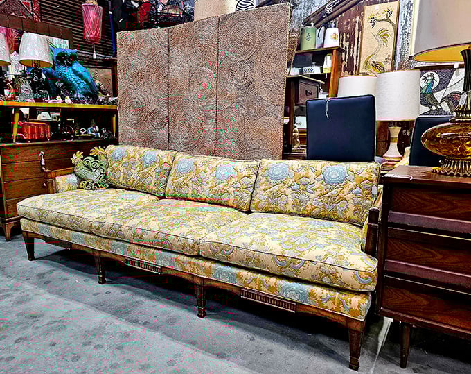 Grandma's couch got a glamorous makeover! This floral beauty is ready for its close-up – and your living room.