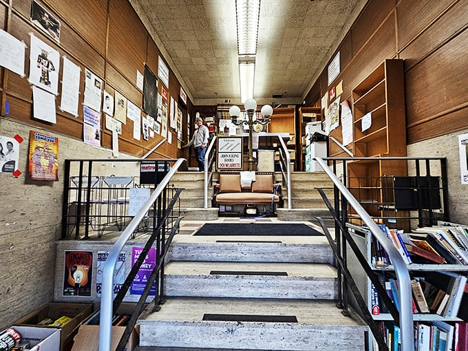 Stairway to heaven? More like stairway to knowledge! Each step brings you closer to your next great read.