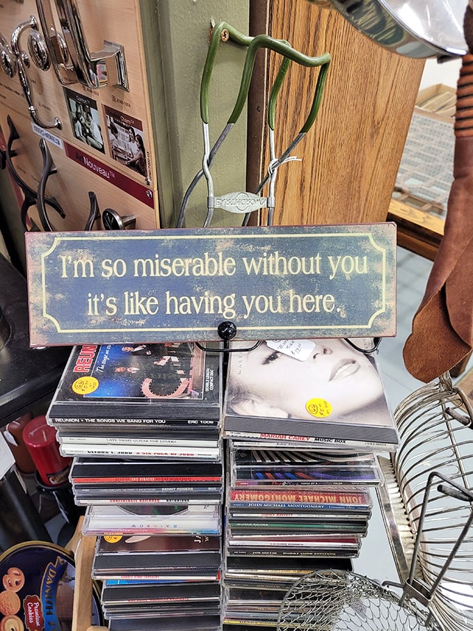 "I'm so miserable without you, it's like having you here." Ah, the perfect sign for that special someone who appreciates sarcasm as much as sentimentality!