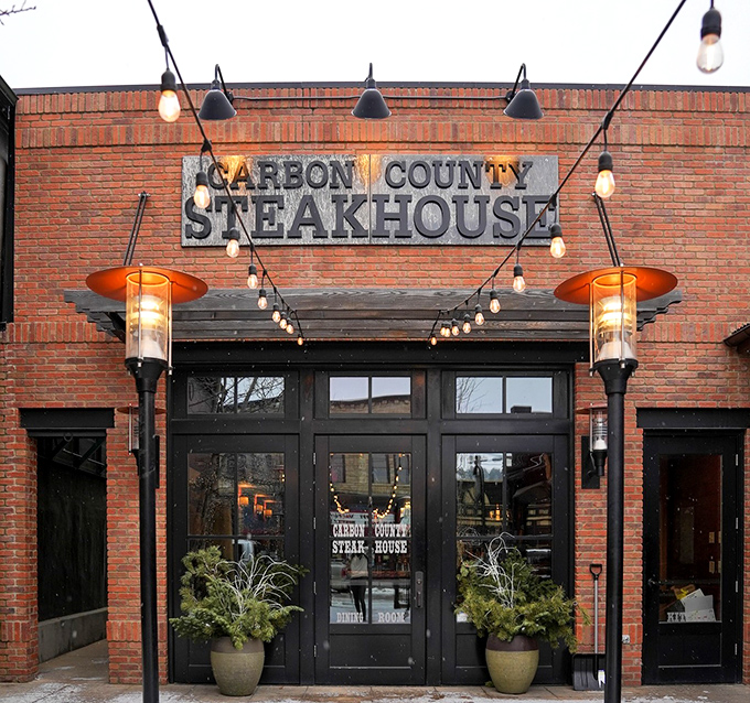 Carbon County Steakhouse: Where brick meets beef in perfect harmony. It's the architectural equivalent of a well-marbled ribeye.