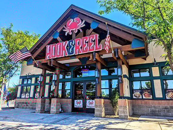 Hook & Reel: Where Cajun meets Idaho! This seafood shack brings a taste of the bayou to Meridian's main street.