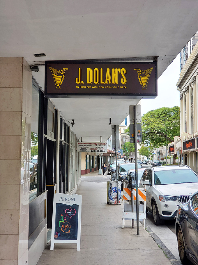 J. Dolan's: Where New York attitude meets island chill. This Honolulu hideaway serves up pies so authentic, you'll swear you hear taxi horns outside.