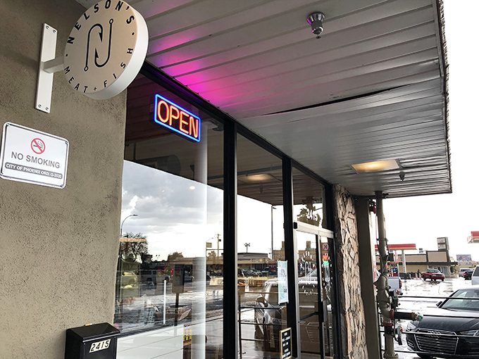 Nelson's Meat + Fish: Where seafood gets the red-carpet treatment. That stylish hook logo? It's reeling you in for good reason!