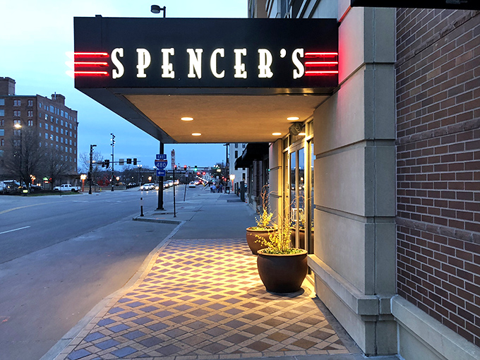 Spencer's: Where Mad Men meets meat lovers. Don Draper would feel right at home sipping an Old Fashioned and savoring a perfectly seared sirloin.