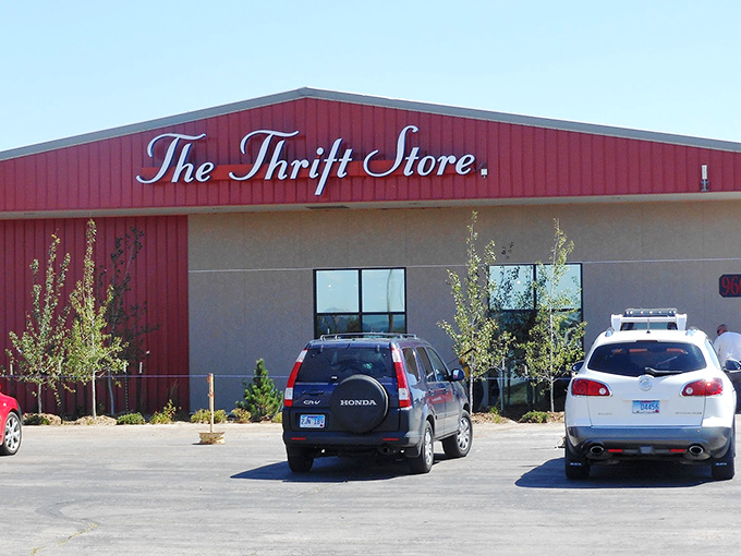 The Thrift Store: Where simplicity meets serendipity. Don't let the no-frills facade fool you &ndash; inside lies a wonderland of whimsy!