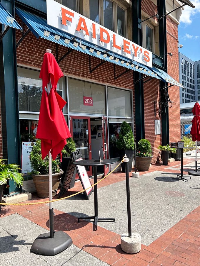 Neon lights, bustling crowds, and crab cakes that could make a mermaid leave the sea. Faidley's is Baltimore's worst-kept delicious secret.