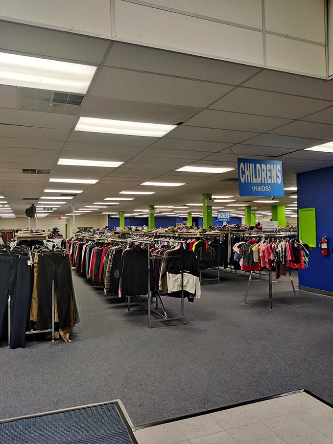 From tiny tots to trendy teens, Goodwill's children's section is a rainbow of possibilities for growing families on a budget.