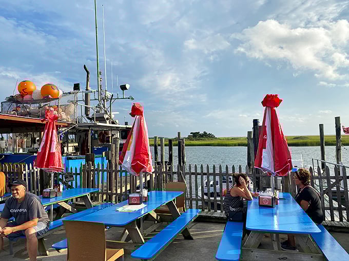 Dining al fresco with a side of maritime charm. At Hooked Up, every meal feels like a mini vacation on the high seas.