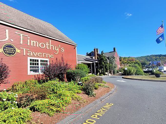 Red, rustic, and ready to rock your taste buds. J. Timothy's is where colonial meets culinary in delicious harmony.