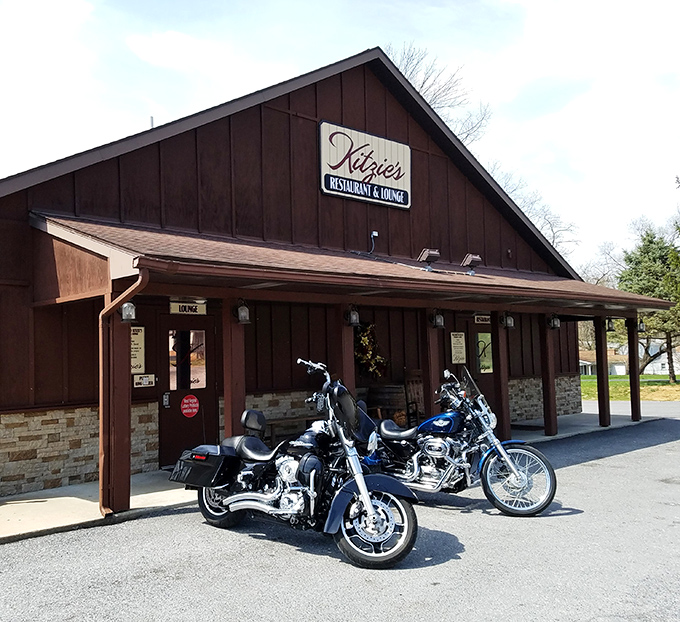 Bikers and seafood lovers unite at Kitzie's! It's like "Easy Rider" met "The Perfect Storm" and decided to open a restaurant.