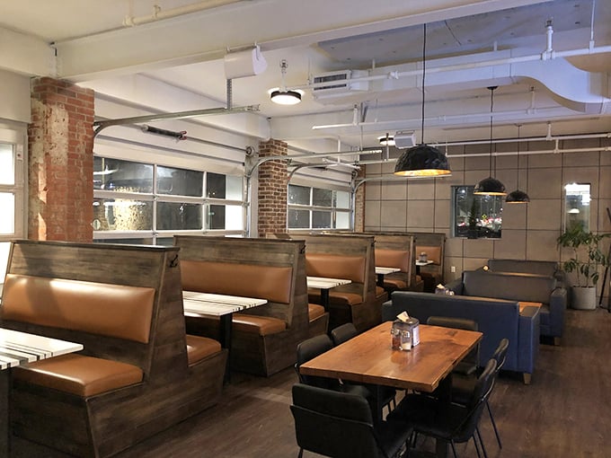 Industrial chic meets gourmet pizza! Pizza 44's interior is cooler than a hipster's vinyl collection, but way more satisfying.