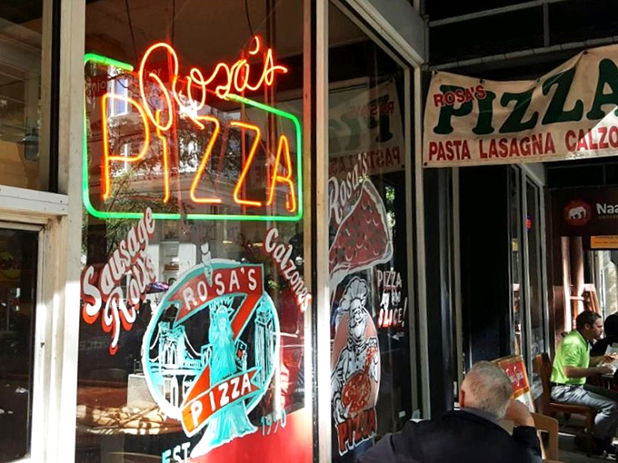 Step into Rosa's and suddenly you're in a Scorsese film – minus the mobsters, plus extra cheese.