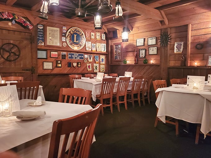 "Rustic on the outside, refined on the inside. It's like a steakhouse wearing a lumberjack costume."