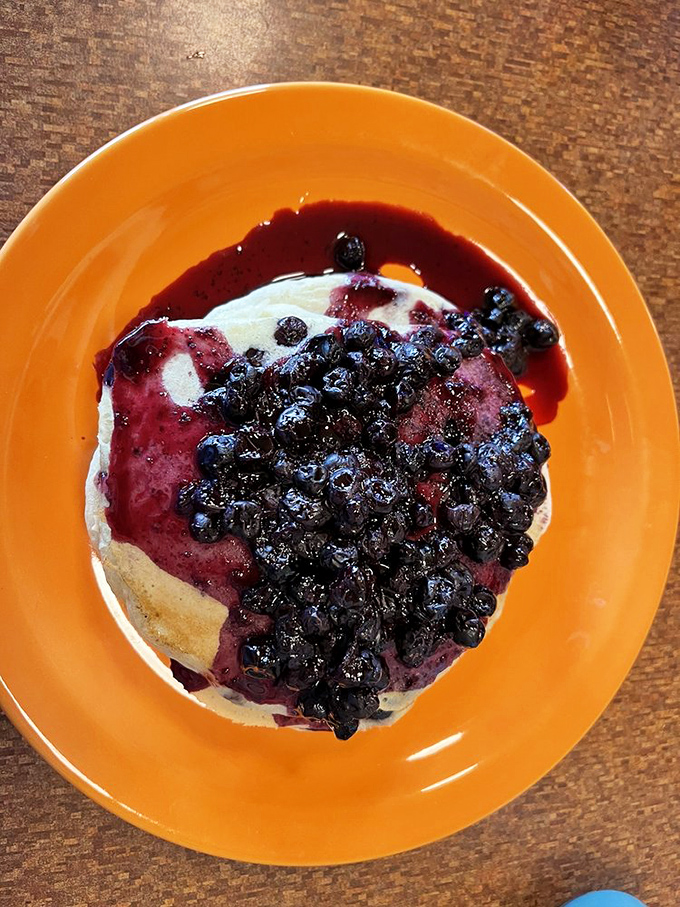 Berry-licious bliss on a plate! These blueberry pancakes look so good, they might make you forget about your New Year's resolutions.