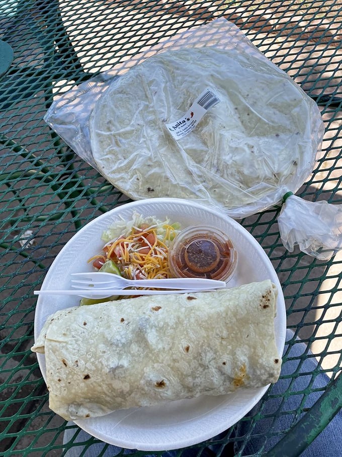 Burrito bliss! This hearty wrap is what breakfast dreams are made of. It's like a warm, edible hug for your taste buds.