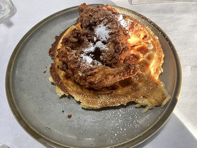 Chicken and waffles: The breakfast-lunch combo that proves sometimes opposites really do attract.