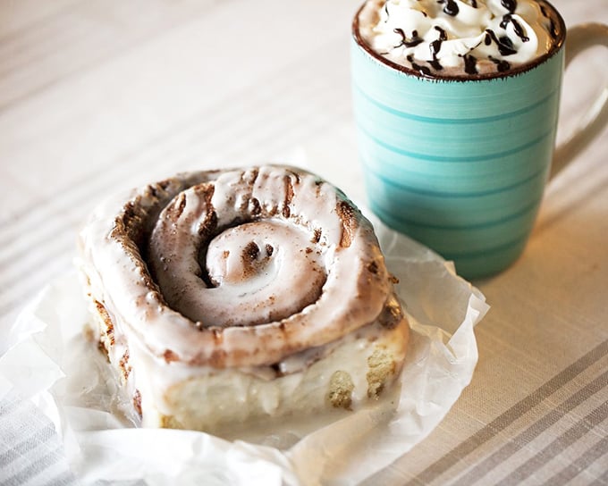 Behold, the dynamic duo of breakfast indulgence! This cinnamon roll and coffee combo is the Batman and Robin of morning pick-me-ups.