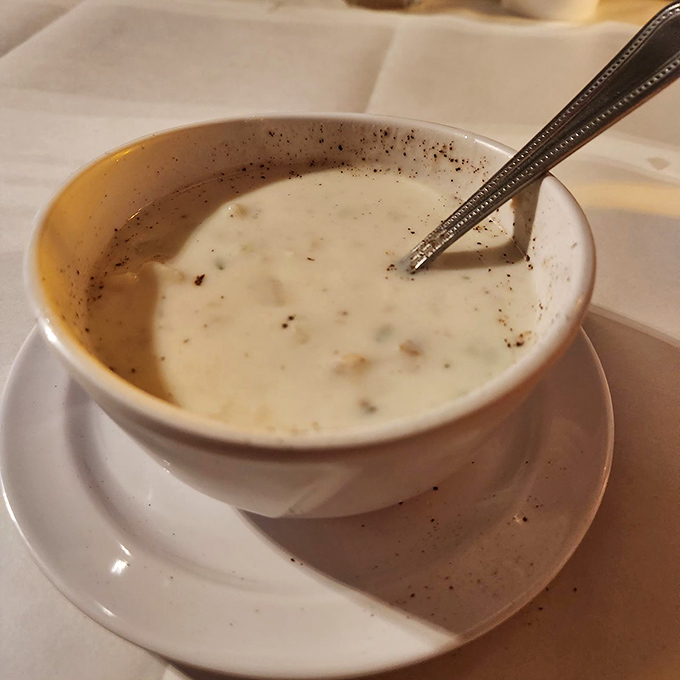 Creamy, dreamy, and packed with more clams than a beach at low tide. This chowder is a warm hug for your taste buds.