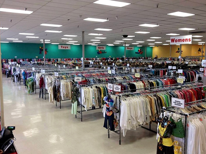 Rack after rack of sartorial surprises! It's like raiding the closets of a thousand fashionistas from every era imaginable.