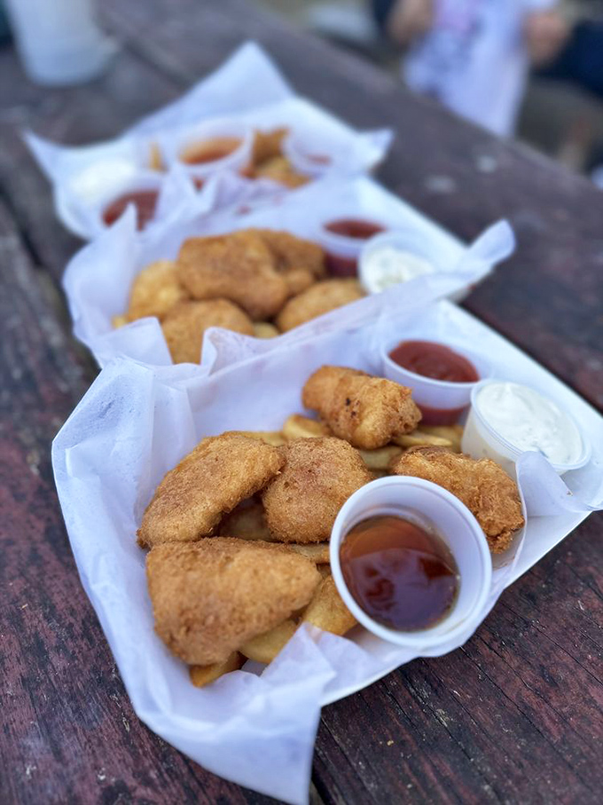 Golden nuggets of joy! These crispy morsels are like edible sunshine, guaranteed to brighten even the cloudiest Oregon day.