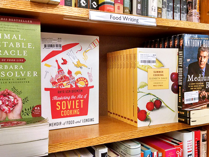 From Soviet cuisine to summer cooking, this shelf is a culinary adventure waiting to happen. Julia Child would approve!