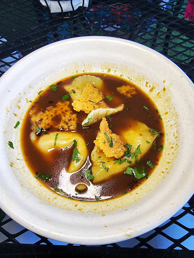 Holy moly, is that soup or liquid gold? The Charles' French onion soup looks so rich, it probably has its own offshore bank account.