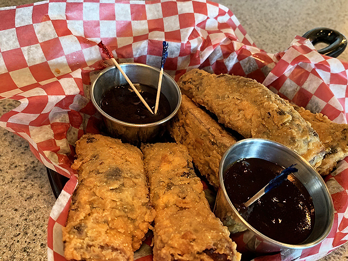 Crispy on the outside, tender on the inside. These fried ribs are like the James Dean of barbecue - rebelliously delicious.
