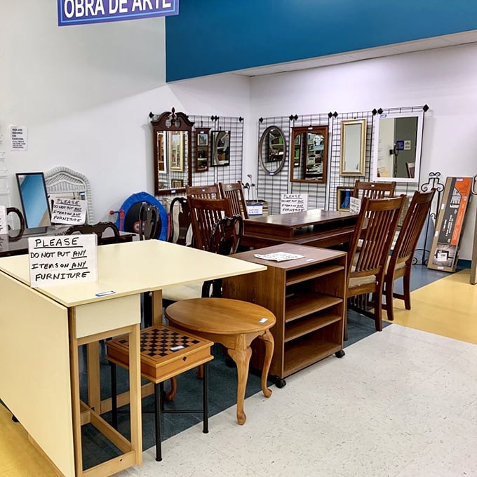 Pull up a chair&mdash;or ten! This furniture corner is where vintage charm meets modern bargain-hunting skills.