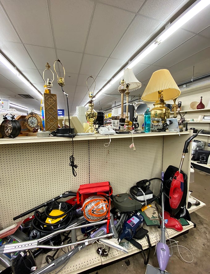 Illuminating Finds! This corner could light up your life &ndash; or at least your living room &ndash; with more personality than a late-night talk show host.