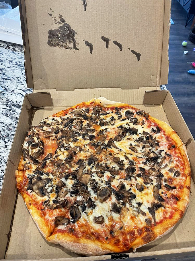 Mushroom madness! This pie is so loaded, it could moonlight as a fungi encyclopedia.