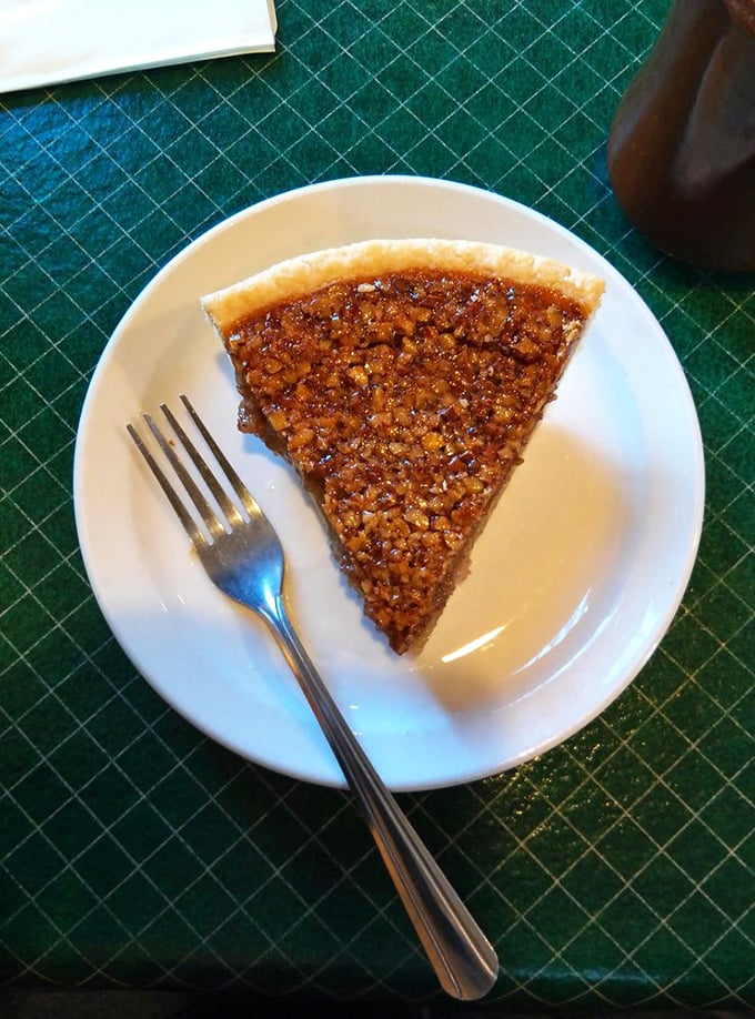 Pecan pie so rich, it could probably run for office. Each bite is a sweet, nutty revolution in your mouth.