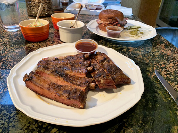 Holy smoke rings, Batman! These pork ribs look so good, they might just make you forget about your diet resolutions.