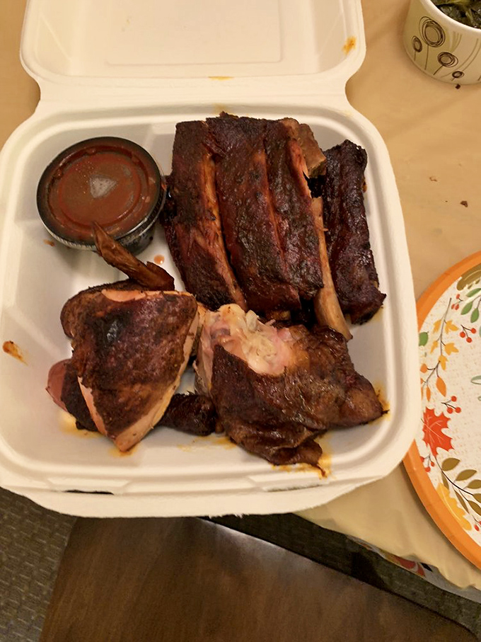 Fall-off-the-bone perfection! These ribs and chicken are so tender, they practically melt at the mere sight of a fork.