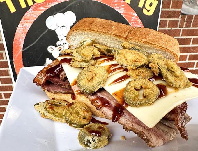 The Brisket Livewire sandwich doesn't just break rules, it rewrites them. Those crispy jalape&ntilde;os are the backup singers that steal the show.